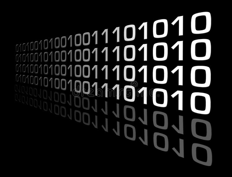 Ligne de code binaire illustration stock. Illustration du numéro - 2064311