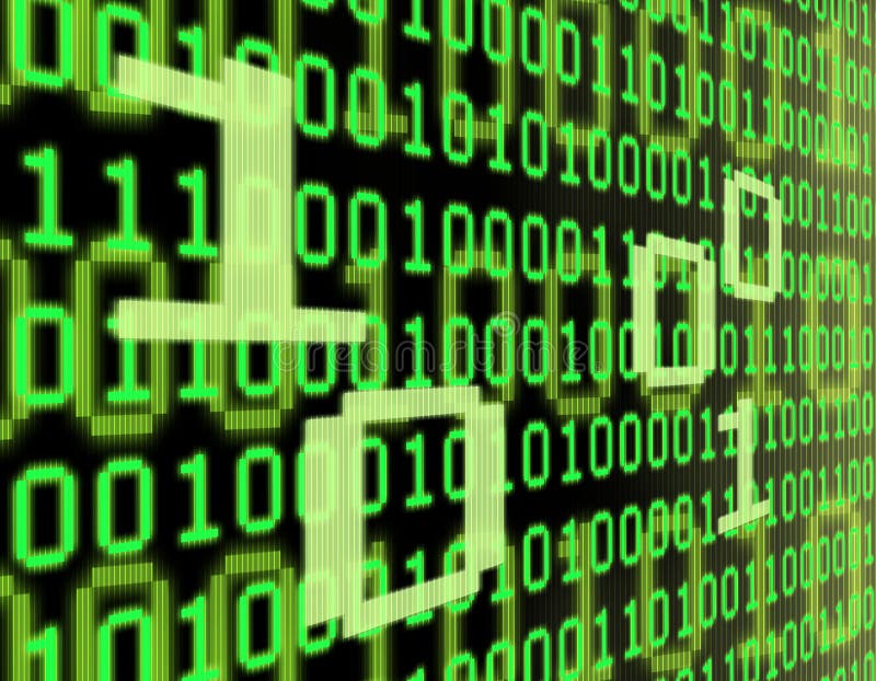 Bleu de code binaire illustration stock. Illustration du binaire - 41472462