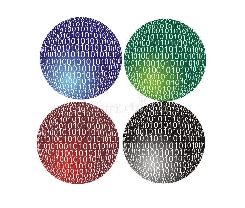 Code binaire illustration de vecteur. Illustration du fusion - 4051257