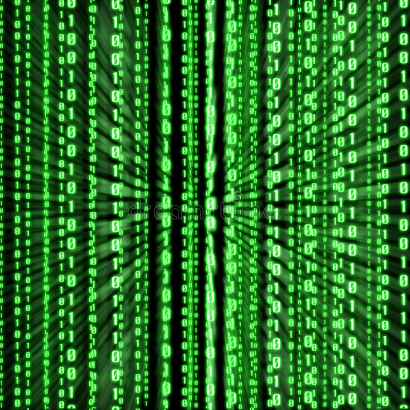 Code binaire vert illustration stock. Illustration du binaire - 58483777