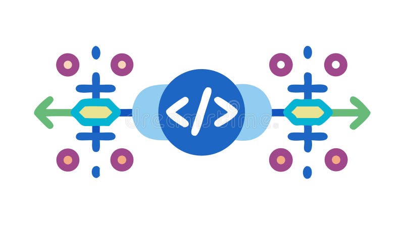 Code Book Icon, Programming Learning, Vector Design Generative AI Stock ...