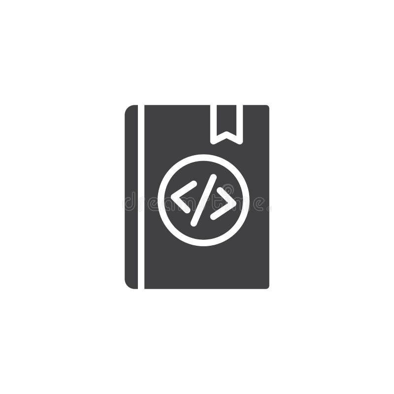 Code book vector icon stock vector. Illustration of programming - 121018342