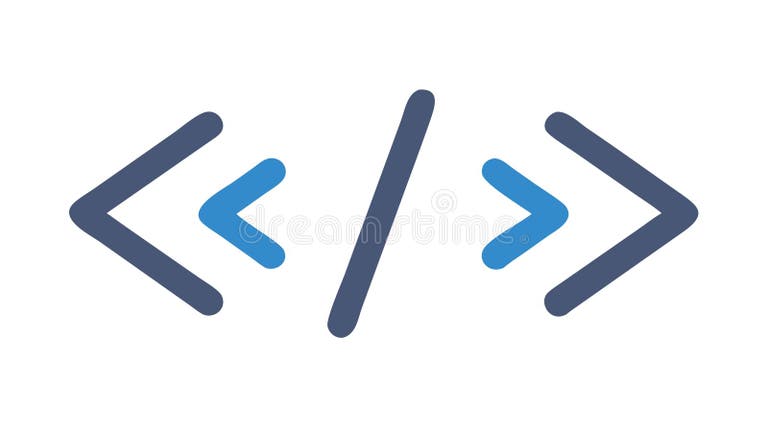 Code Brackets Icon Development, Syntax Programming Language, Vector ...