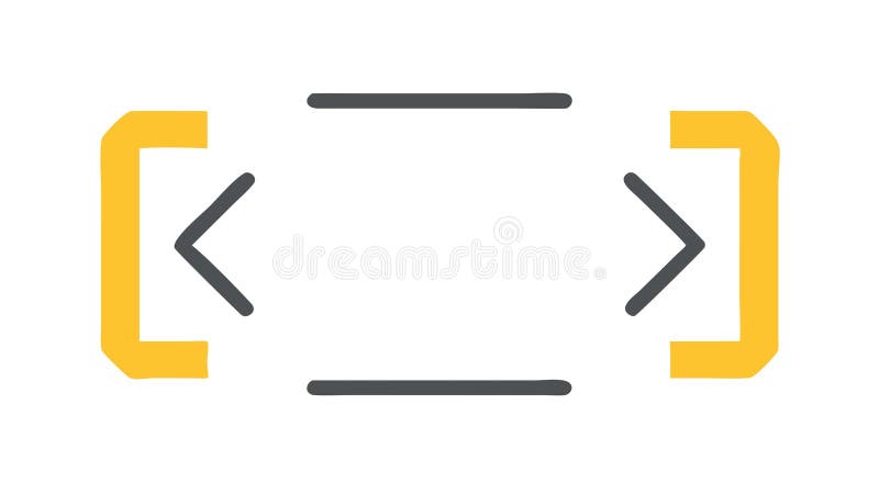 Code Brackets Icon, Programming Development Graphic, Vector Design ...