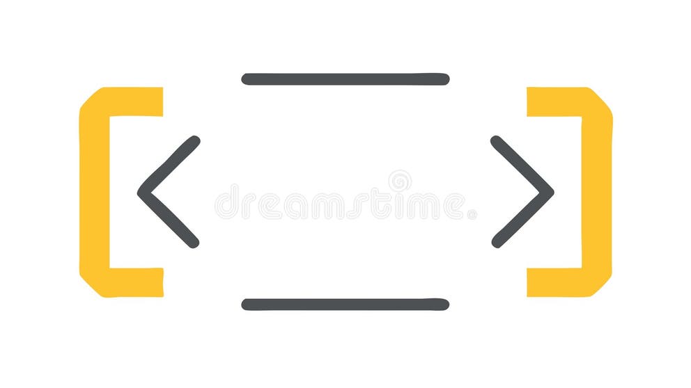 Code Brackets Icon, Programming Development Graphic, Vector Design ...