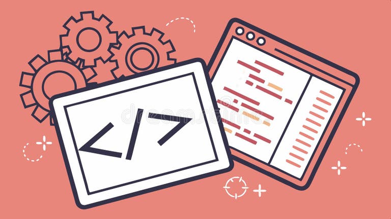 Code Brackets Icon, Programming Symbol and Software Design Vector ...