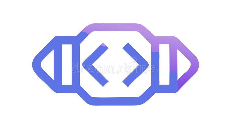 Code Brackets Icon, Programming and Web Development, Vector Design Generative AI Stock Vector ...