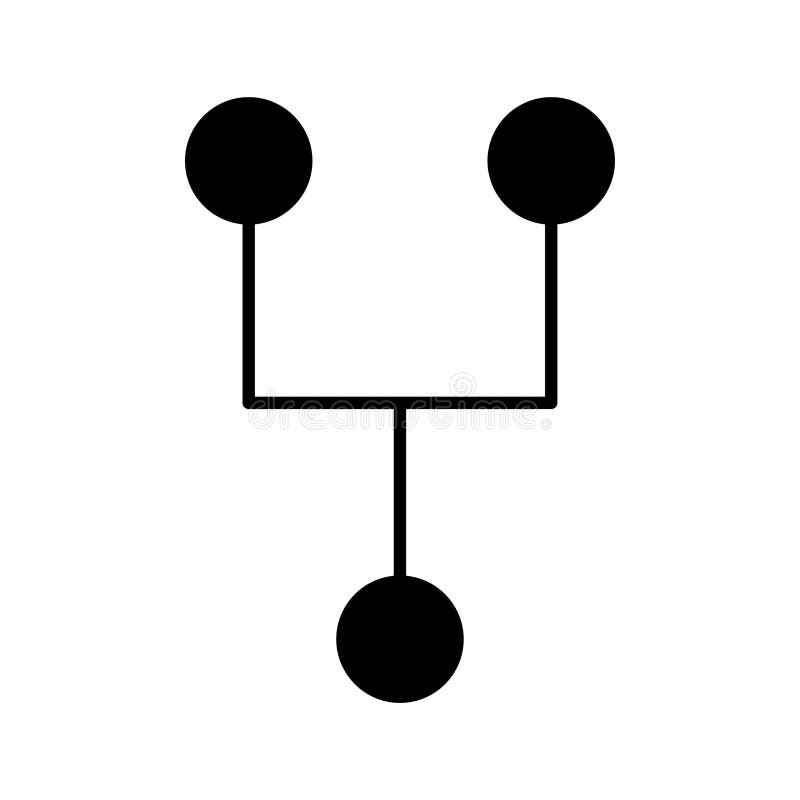 Code Branch Icon Set. Merge Data Request Vector Symbol. Route Code Sign ...