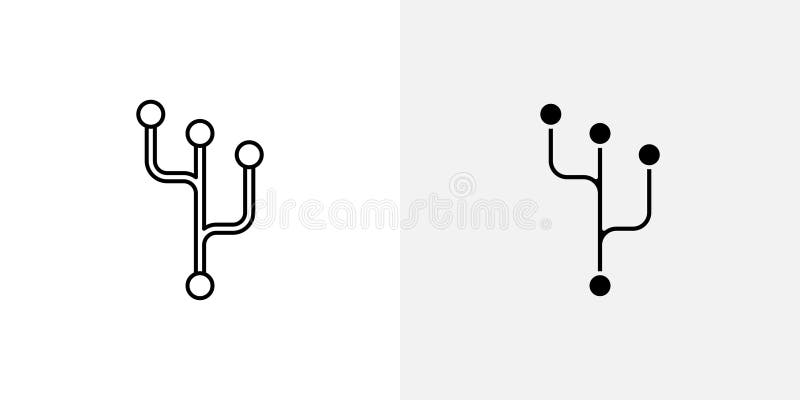 Code branch vecor icon set stock vector. Illustration of graphic ...