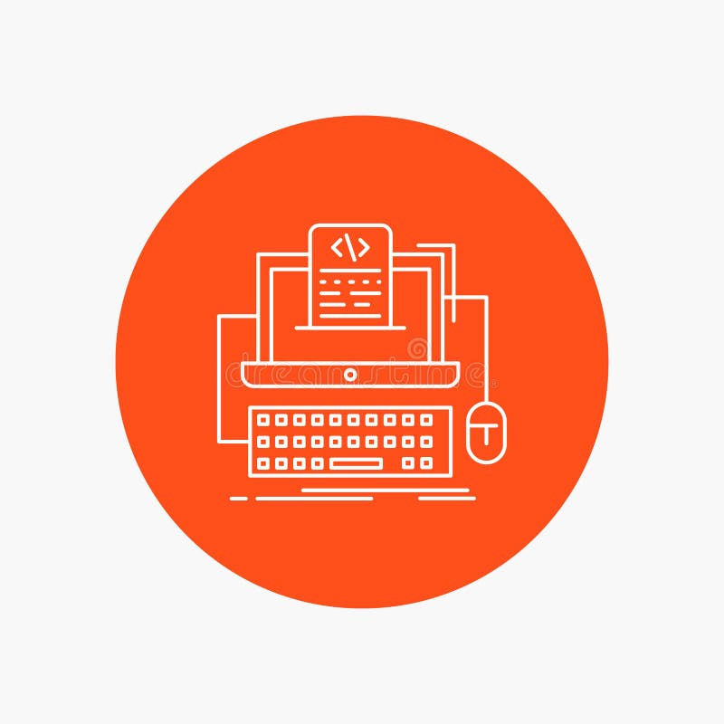 Code, Codage, Computer, Monoblock, Pictogram Van De Het Scherm Het ...