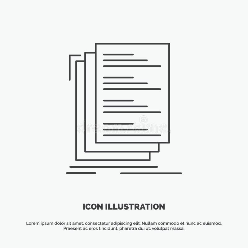 Code Coding Compile Files List Icon Line Vector Gray Symbol For Ui And Ux Website Or