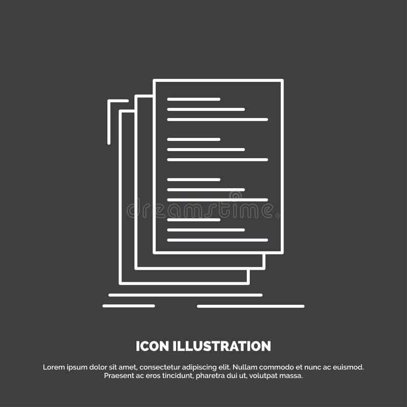 Code Coding Compile Files List Icon Line Vector Symbol For Ui And Ux Website Or Mobile