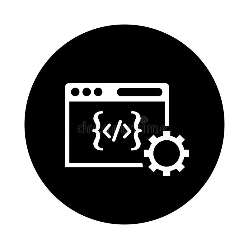 Code Coding Doc Programming Script Icon Glyph Vector Gray Symbol For Ui And Ux Website Or