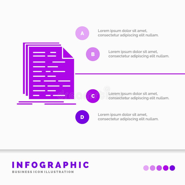 Code, Coding, Doc, Programming, Script Infographics Template for Website and Presentation. GLyph ...