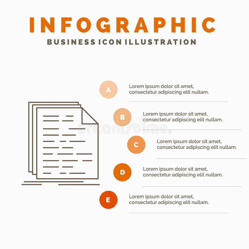 Code Coding Doc Programming Script Infographics Template For Website And Presentation Line