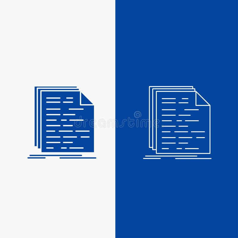 Code Coding Doc Programming Script Line And Glyph Web Button In