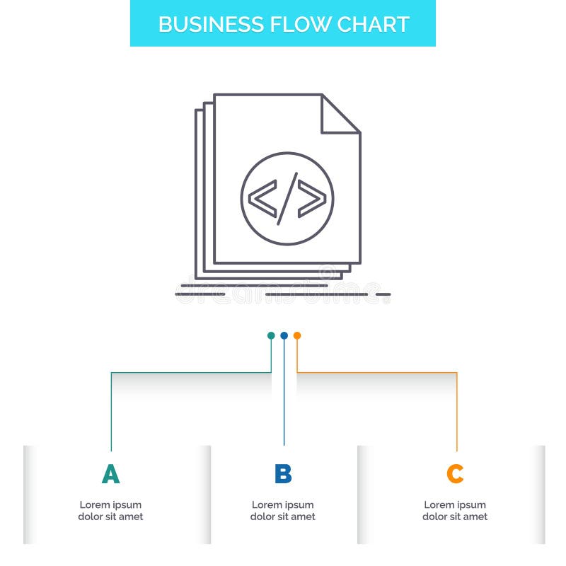 Code Coding File Programming Script Business Flow Chart Design With