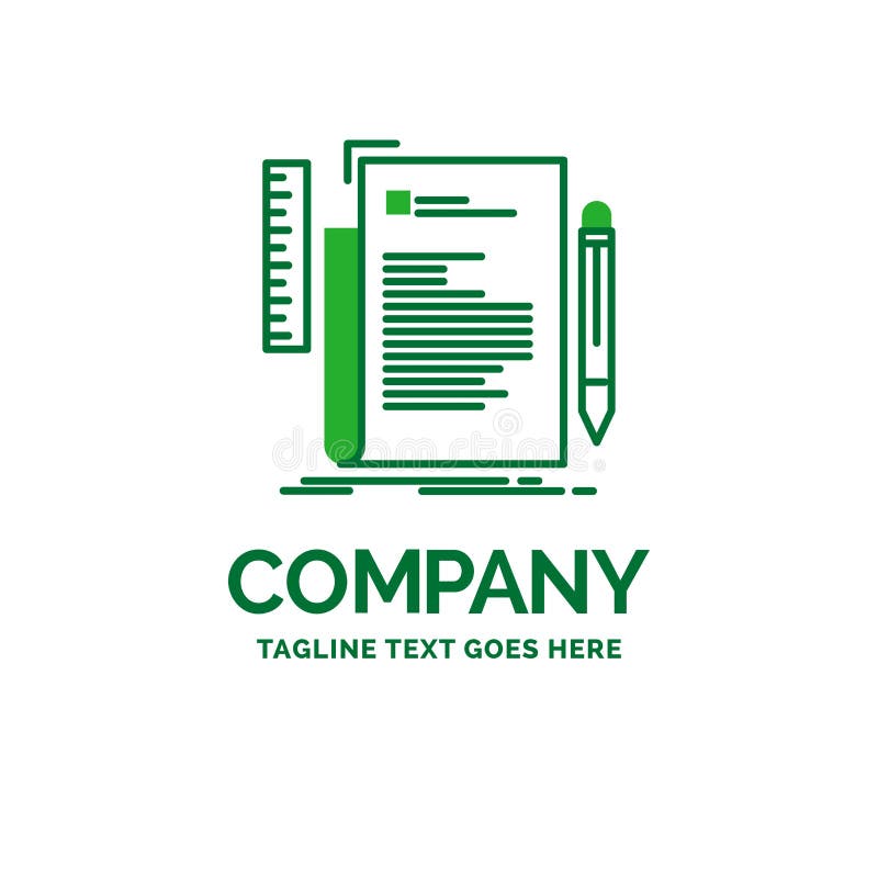 Code Coding File Programming Script Flat Business Logo Templ Stock Vector Illustration Of