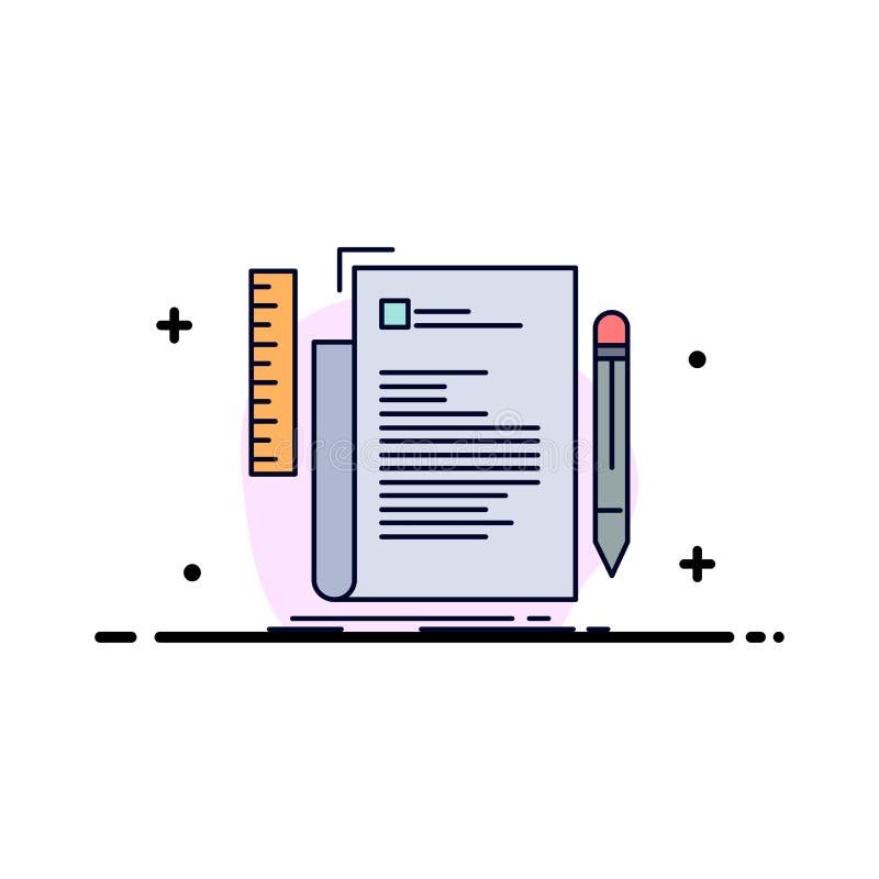 Code Coding File Programming Script Flat Color Icon Vector Stock Vector Illustration Of