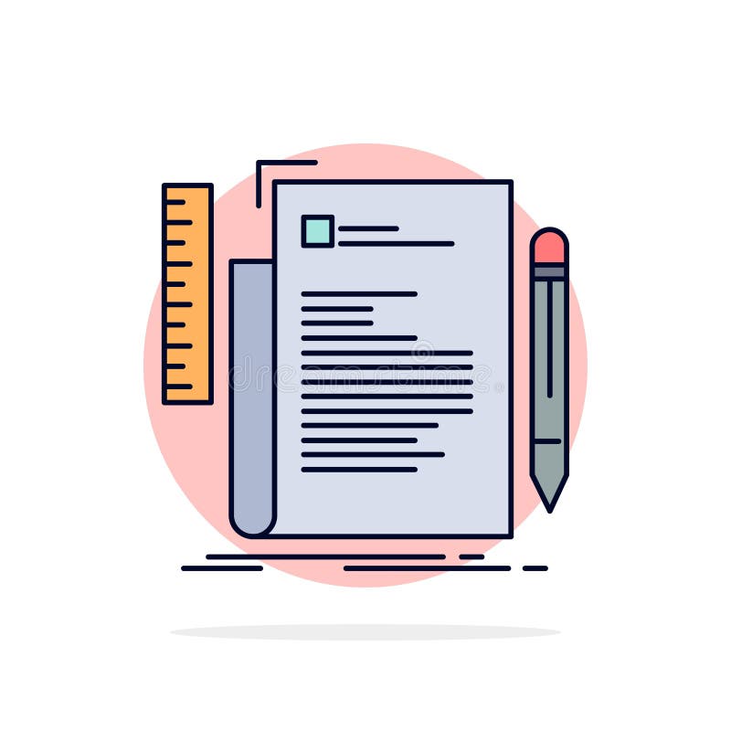 Code Coding File Programming Script Flat Color Icon Vector Stock Vector Illustration Of