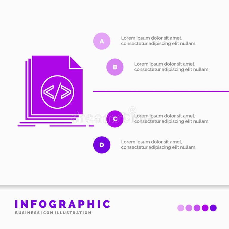 Code, Coding, File, Programming, Script Infographics Template for Website and Presentation ...