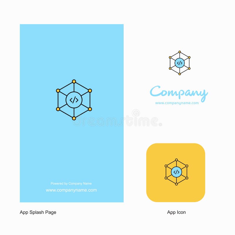 Code Company Logo App Icon and Splash Page Design. Creative Business ...