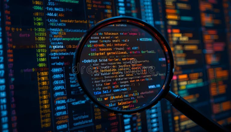 Code on a Computer Screen Displayed, Lines of Colorful Text ...