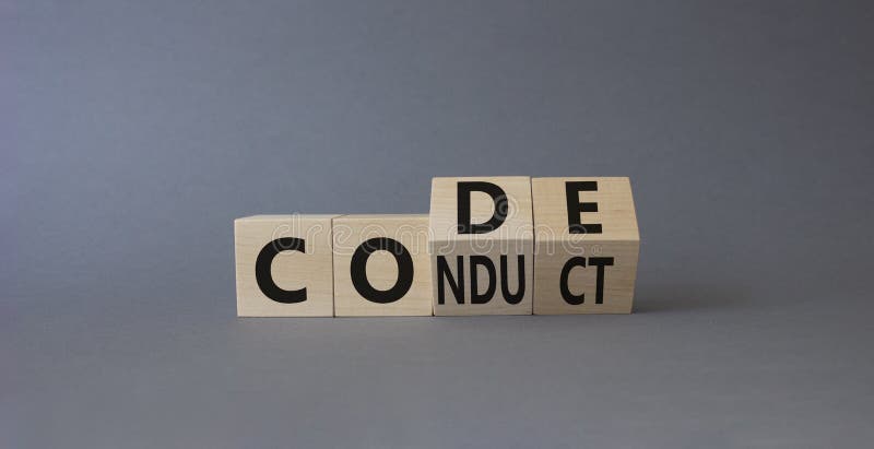 Code of Conduct Symbol. Wooden Blocks with Words Code of Conduct ...