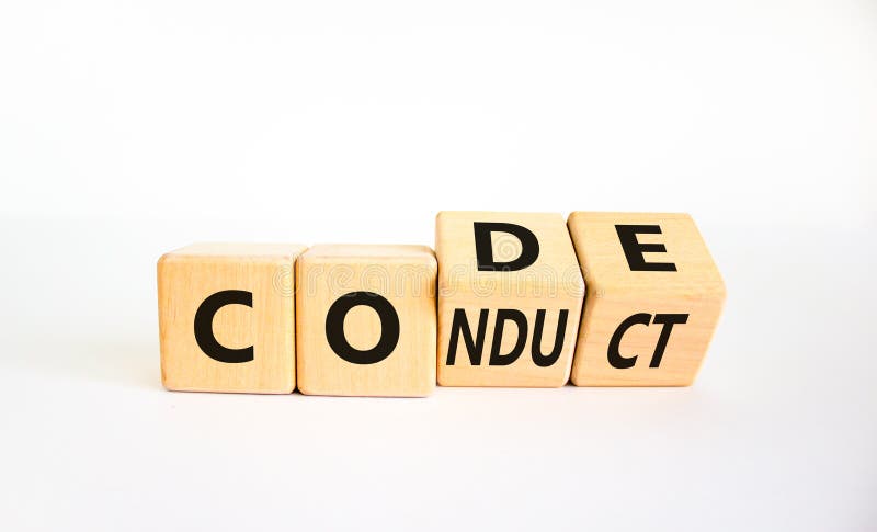 Conduct Word Concept On Cubes Stock Image Image Of Court Integrity