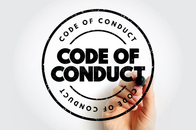 Code Conduct Text Stamp Concept Background Stock Photos - Free ...