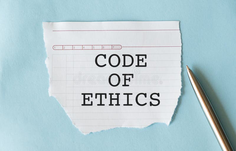 Code of Conduct Text Written on of Page. Motivation Concept Image Stock ...