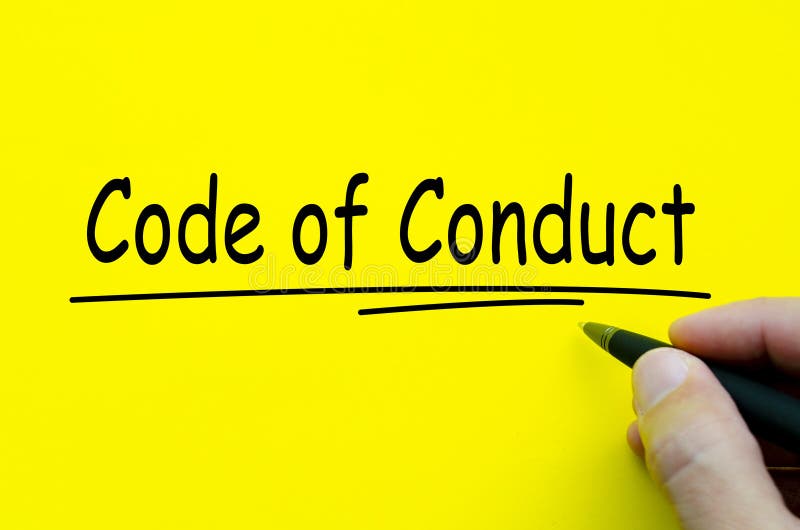 Code of Conduct Text on Yellow Notepad. Business Culture Concept Stock ...