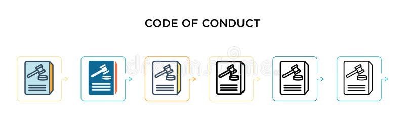Code Of Conduct Icon In Filled, Thin Line, Outline And Stroke Style ...
