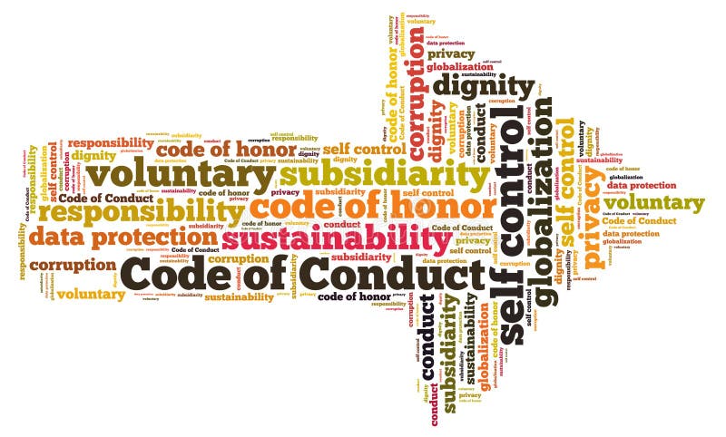 Code of conduct stock illustration. Illustration of protection - 51796358