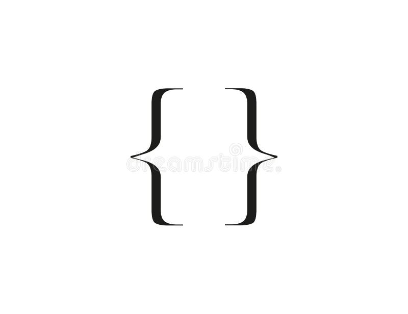 Code, Curly Braces, Curly Brackets Icon. Vector Illustration. Stock ... Code, Curly Braces, Curly Brackets Icon. Vector Illustration. Stock ...