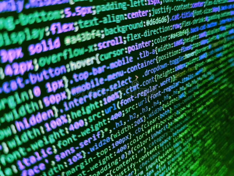 Code On Dark Background Developer Working On Program Codes In Office Javascript Code In