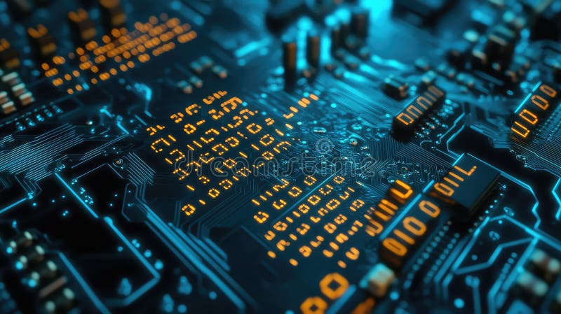 Code data binary stock illustration. Illustration of components - 375785091