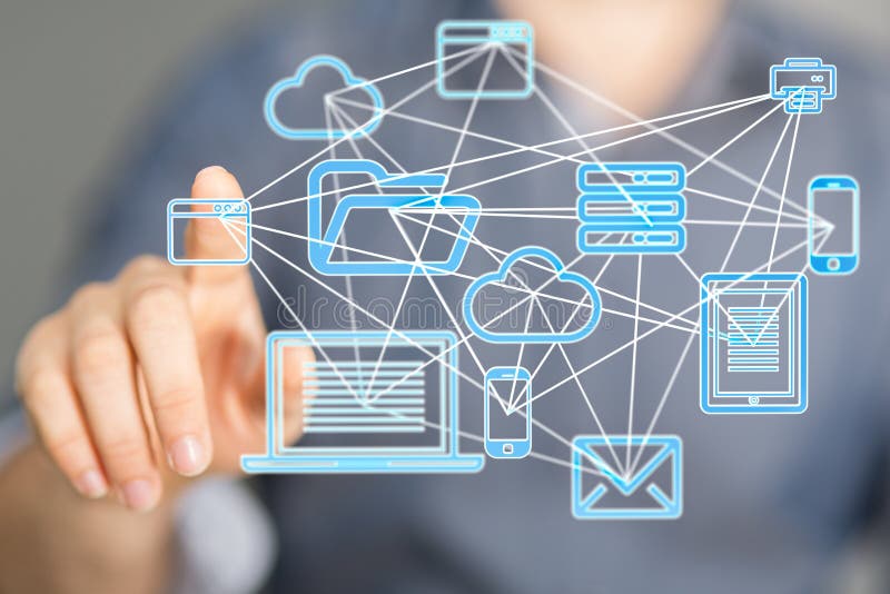 A Code Data Concept in Hand Stock Photo - Image of internet, blue ...