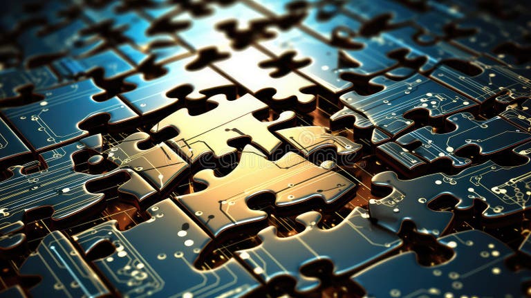 Code data puzzle stock illustration. Illustration of lock - 372502583