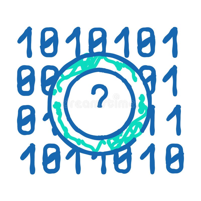 Code Data Science Icon Doodle Illustration Stock Illustration Illustration Of Scribble