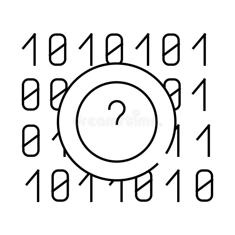 Code Data Science Line Icon Vector Illustration Stock Vector ...