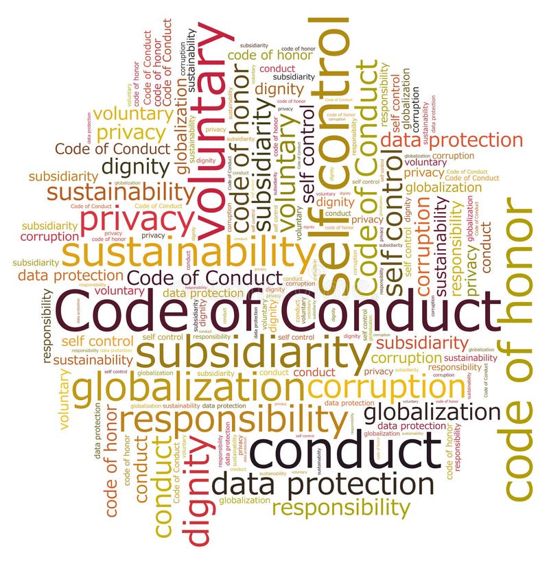 Code de conduite illustration stock. Illustration du données - 52065846