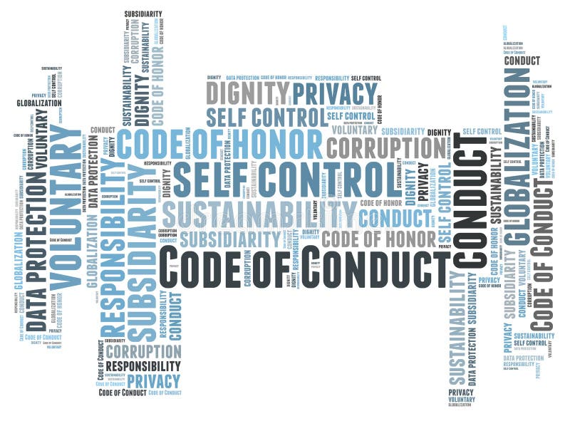 Code de conduite illustration stock. Illustration du code - 52065846