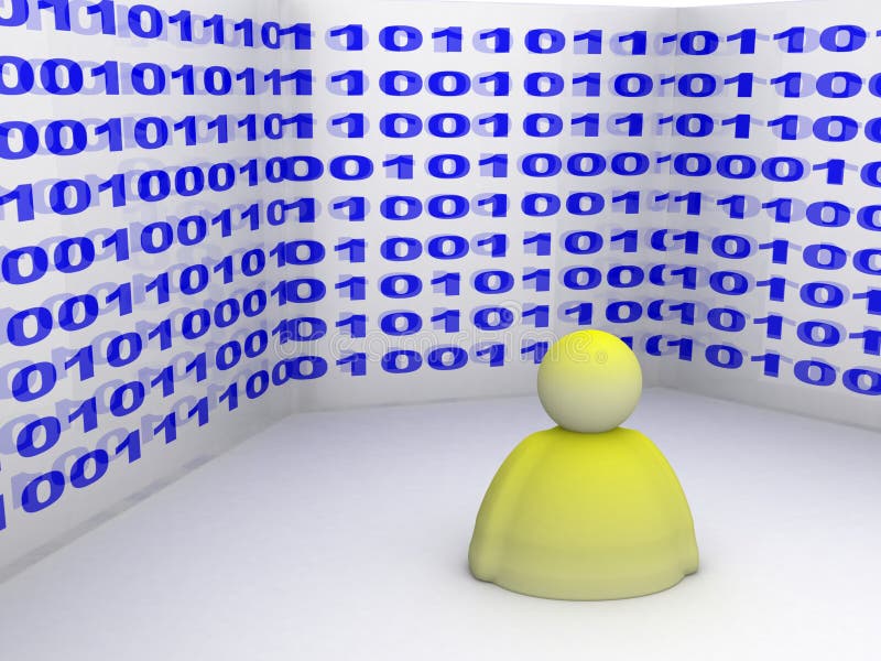 Code de programmation illustration stock. Illustration du chiffrez ...