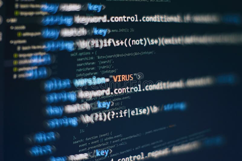 Code De Programmation Du Développeur Logiciel. Code Script D'ordinateur ...