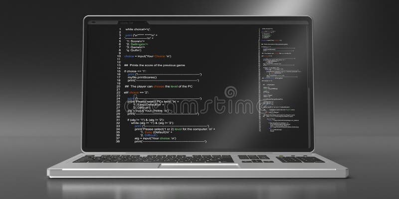Code De Programmation Sur Un écran D'ordinateur Isolée Sur L ...