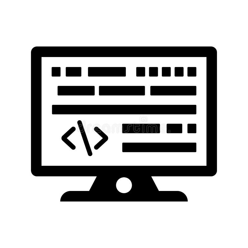 Code, Decompile, Disintegrated Icon. Simple Editable Vector Graphics ...