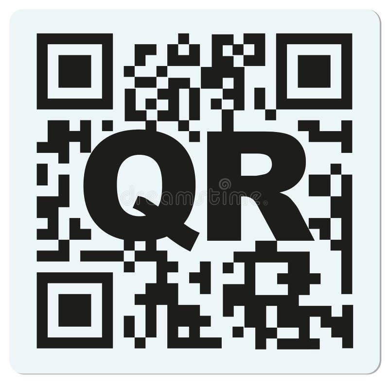 Code Des Beispiel QR Mit Zeichen QR PSD Redaktionelles Stockfotografie ...