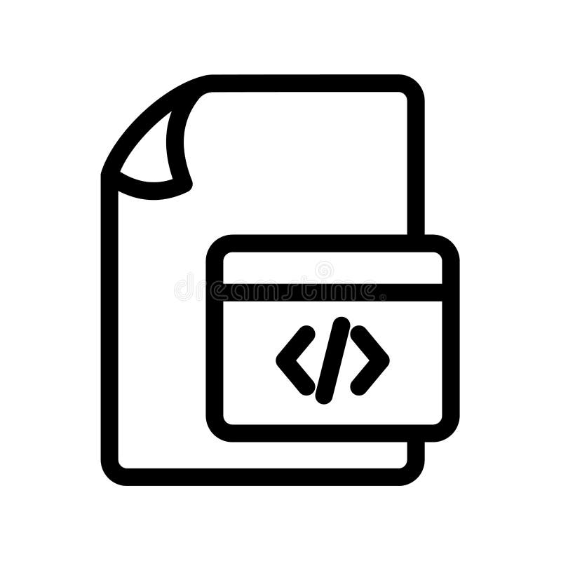 Code Document File Paper Page Script Source Single Isolated Icon With 2610
