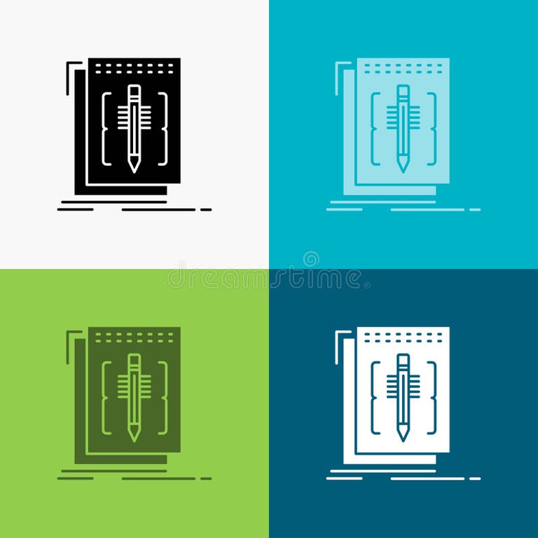 Code, Edit, Editor, Language, Program Icon Over Various Background ...